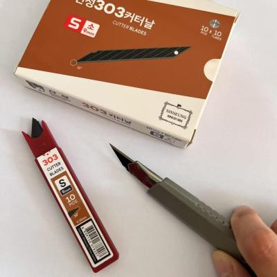 China 0.38mm Thickness SK2 High Carbon Steel Cutter retractable box cutter safety blade For Car Wrap Small Size for sale