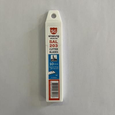 China Silver Coated Snap Blades 18mm 8 Segments In DIY Enthusiasts for sale