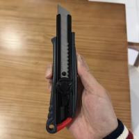 China Aluminum Handle 18mm Utility Knife High Carbon Steel Blade For Workshop Construction for sale