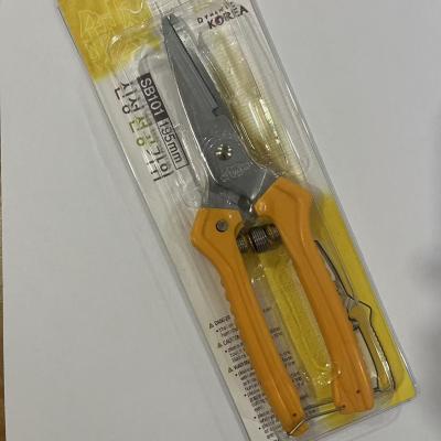 China Serrated And Smooth Blades Hardware Scissors Built from SK5 High Carbon Steel Blades Providing Cutting of Metal Materials for sale