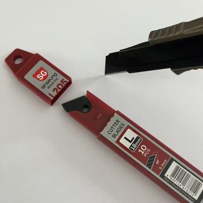 China High Carbon Steel 18mm Cutter Blades with 0.5mm Thickness and Rust-resistant Coating for Precision Cutting for sale