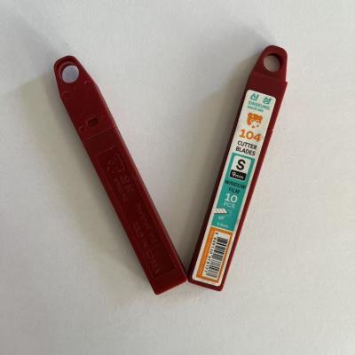 China 9mm Cutter Blades with Snap-off Segments for Safe Disposal and 60 Degrees Cutting Angle in 15 Grams Pack for sale