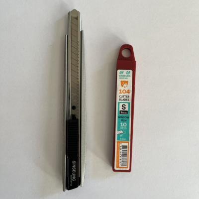 China 9mm Small Cutter Blade with 60 Degree Tip Angle and Snap-Off Segments for Precision Cutting in Carbon Steel for sale