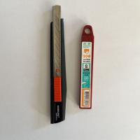 China 9mm Snap-off Cutter Blades with 0.4mm Thickness and Carbon Steel Construction for Precision Cutting for sale