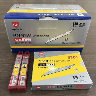 China 038mm Blade Thickness Cutter Blade Compatible Standard 9mm Utility Knives Durable Sharp Blades for Various Applications for sale