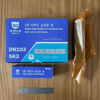 China SINSEUNG DN103 Single Edge Slitting Blades - Breakable Segmented Design, Durable SK2 High Carbon Steel, Precision Cutting Performance for sale
