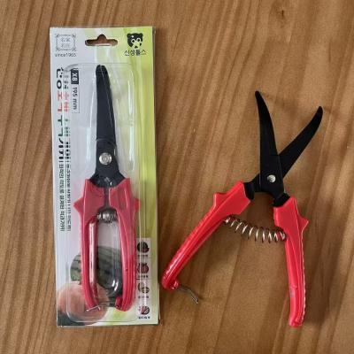 China Red Handle Fruit Cutting Tools Fruit Harvesting Shears Suitable for Various Fruit Types Offering Performance and Durability for sale