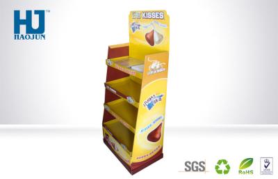 China Recylable Full Color Print Cardboard Display Stand for Chocolate / Candy for sale
