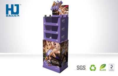 China Foldable Paper Cardboard Pallet Display / Chocolate Free Standing Display Unit for sale
