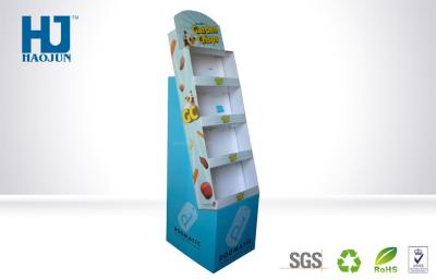 China Full Colour Printing 4 Shelf Cardboard Floor Displays for Pet Toys for sale
