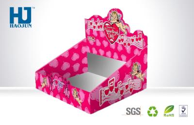 China Pink Environmental PDQ Counter Top Display Boxes , Point Of Sale Display Units for sale