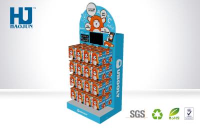 China Store Foldable Advertising Cardboard Counter Display Boxes With LCD Screen for sale