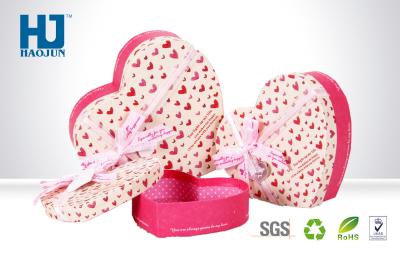 China Heart Shaped Pink Cardboard Packing Boxes Customized Paper Gift Box For Boutique for sale