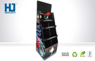 China 4 Shelves Pop Cardboard Display Paper Display Stand Corrugated Professional for sale