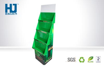 China Customized Printing Advertising Cardboard Floor Displays For Car Accessories for sale