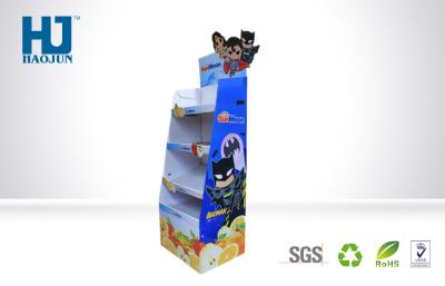 China OEM Fruit Supermarket cardboard floor display stands Unbreakable Closet Shaped for sale