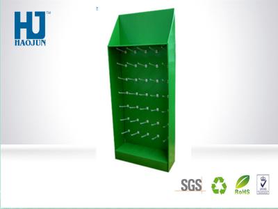 China Mall Custom Advertising retail hooks display Free standing AD Cardboard Peg Paper Display for sale