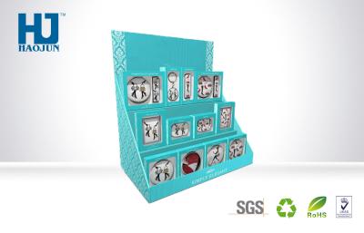 China Blue Counter Display Boxes to display CD or Photo Frame Postcard Elegantly for sale