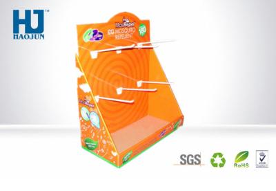 China Custom Made Bracelet Cardboard Display Box Countertop Display Hook With Header for sale