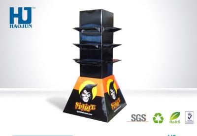 China Recycled cardboard display racks / Attractive Advertising Floor Display Stands for sale