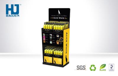 China Slap up Cardboard Pallet Display for Wine Champagne in Supermarket Promotion for sale