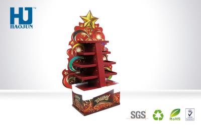 China Carton Christmas Tree cardboard display stands / gifts Decoration corrugated floor displays for sale