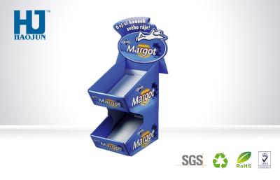 China Blue Cardboard Counter Top Display Boxes for Candy Chocolate Chewing Gum Newtol for sale