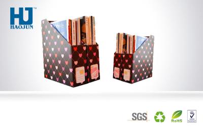 China Lovely Print Hearts cardboard display boxes for Files / Magazines or Books for sale