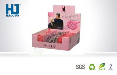 China Pink cardboard display racks / custom cardboard display stands in Bra Straps / Belt for sale