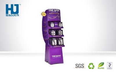China Promotion Paper Pocket Cardboard Advertising Displays for Trojan Vibrations Sex Toys for sale