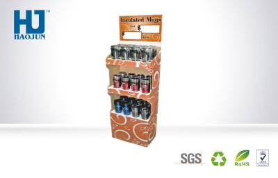 China 3 Tiers printing Cardboard Floor Displays Retail Cardboard Displays for sale