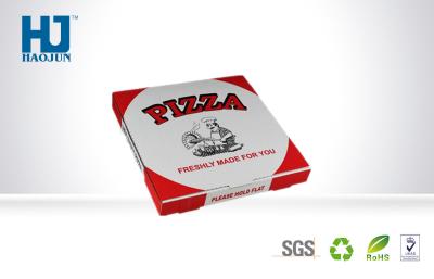 China Customized Laminated Corrugated Pizza Box / Cardboard Storage Boxes Printed for sale