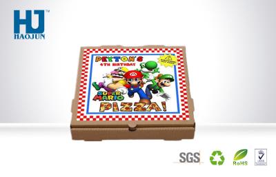 China Color Printed Kraft Paper pizza box cardboard , take away pizza packing box for sale