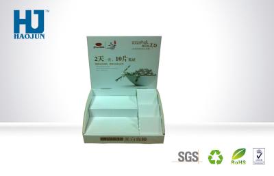 China Flat packed Pop Cardboard Counter Top Display Boxes For Facial Cosmetics for sale