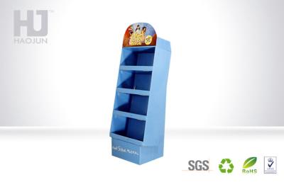 China Foldable POP Corrugated Cardboard Pallet Display For Student Music Box for sale