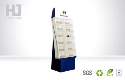 China Glossy Recyable Corrugated Cardboard Display Stand With 6 Pallets for sale
