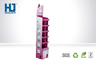 China Unique Recycled Retail Custom Cardboard POP Displays with 5 Shelves stand for sale