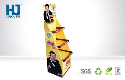 China 3 Tier Promotion POP Cardboard Display Stand For Cake Retail with Printed logo for sale