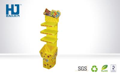 China Custom 4 Shelves POP Cardboard Floor Stand Display For Hershey Chocolate for sale