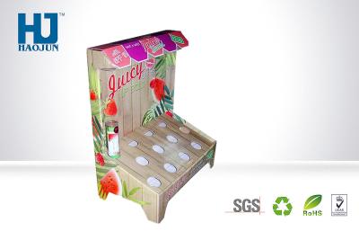 China Advertising Paper Cardboard Standee , Cardboard Counter Display Box for beverages for sale