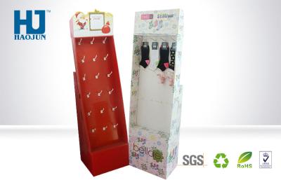 China Supermarket Retail Printed Cardboard Hook Display For Christmas Socks for sale