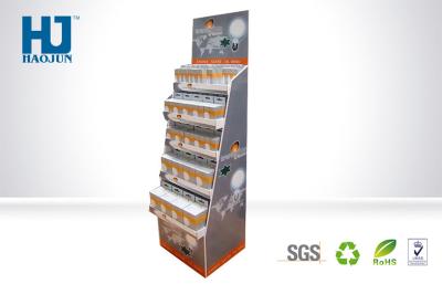 China Light duty 5 tiers custom cardboard display / perfume display stands for sale