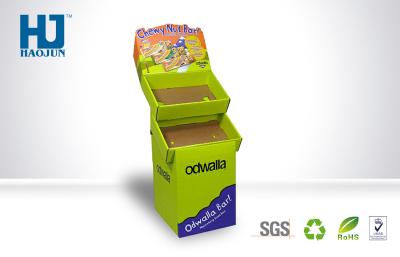 China CMYK Color Cookies Custom Cardboard Display , Supermarket Display Stand for sale