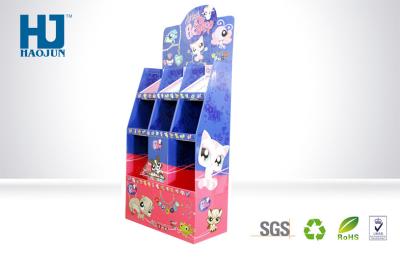 China Beautiful Varnishing Corrugated Cardboard Display Stand , Children Toys Display Stand for sale