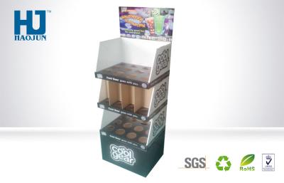China Custom Glossy Corrugated Cardboard Pallet Display Stands 4C Offest Printing for sale