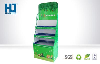 China Green Durable Cardboard Floor Displays For Christmas Products Eco - Friendly for sale