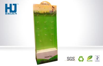 China Full - Color Printing Corrugated Cardboard Hook Displays For Hanging Goods Socks for sale