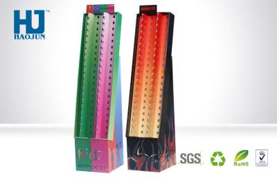 China Sunglasses Retail Paper Cardboard Floor Display Stands In 2 Lines for sale