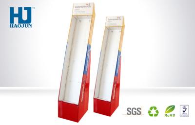 China Accessories Free Standing Printing Cardboard Hook Shelf Display CMYK Color for sale