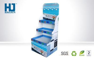 China Customized Corrugated Cardboard Pallet Display Rack , Cardboard Floor Displays With hook for sale